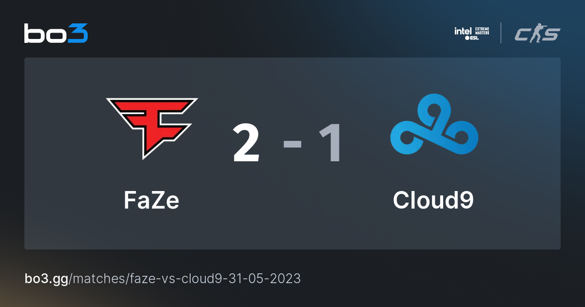 FaZe vs Cloud9 - CS2 Match at IEM Dallas 2023