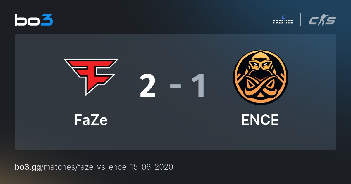 FaZe vs ENCE - CS2 Match at BLAST Premier European Finals Spring 2020