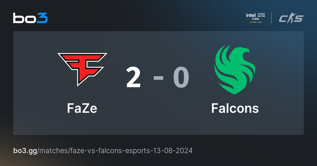 FaZe vs Falcons - CS2 Match at IEM Cologne 2024