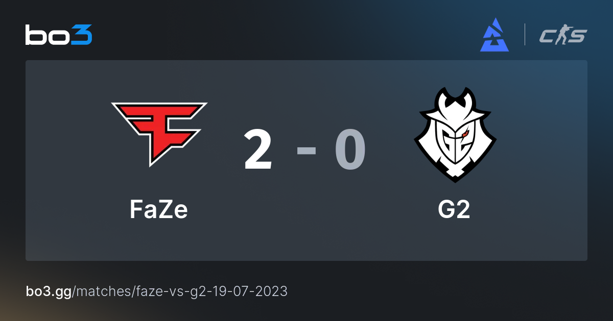 FaZe vs G2 - Partido de CS2 en BLAST Premier: Fall Groups 2023