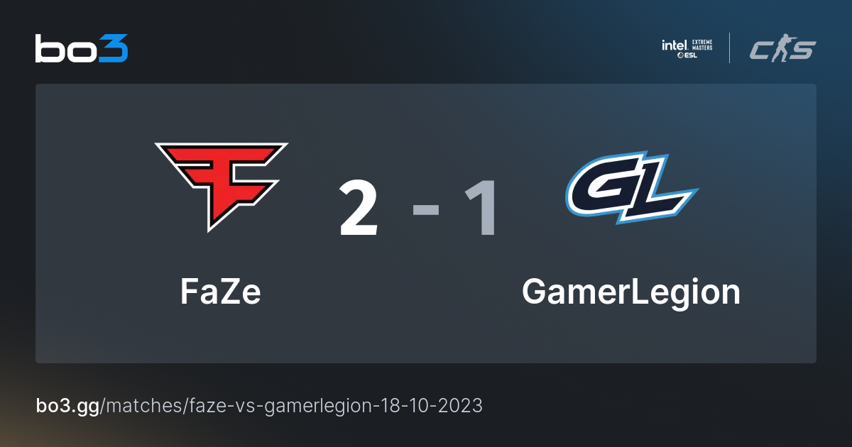 FaZe vs GamerLegion - Partido de CS2 en IEM Sydney 2023