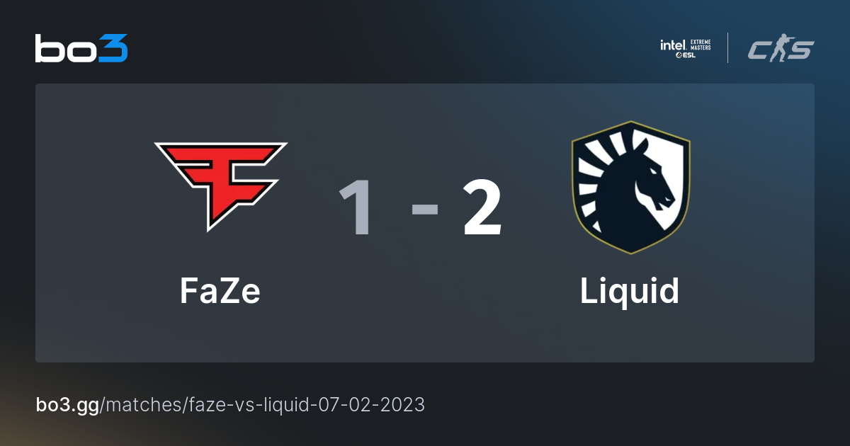 FaZe vs Liquid - CS2 Match at IEM Katowice 2023