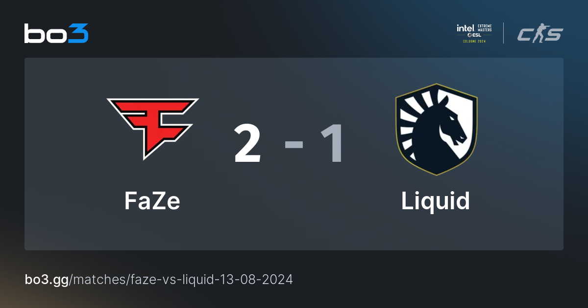 FaZe vs Liquid - CS2 Match at IEM Cologne 2024