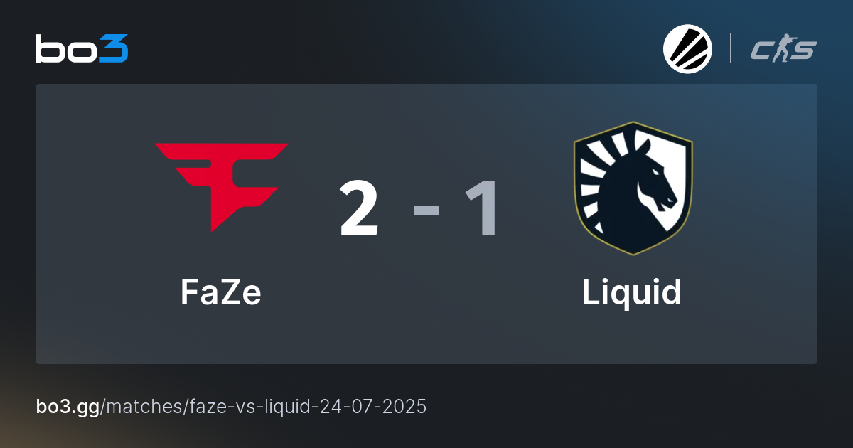 FaZe vs Liquid - CS2 Match at Intel Extreme Masters Cologne 2025 Stage 1