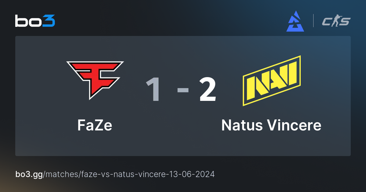 FaZe vs Natus Vincere - CS2 Match at BLAST Premier: Spring Final 2024