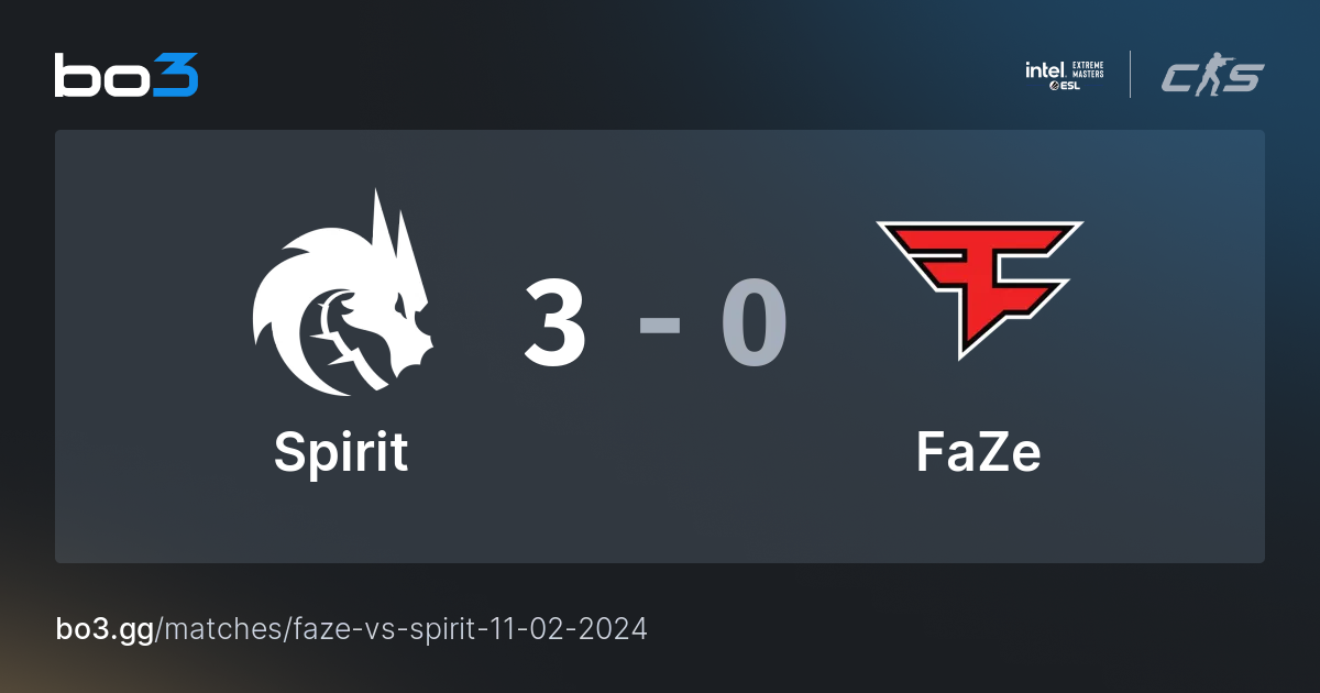 Spirit vs FaZe - CS2 Match at IEM Katowice 2024