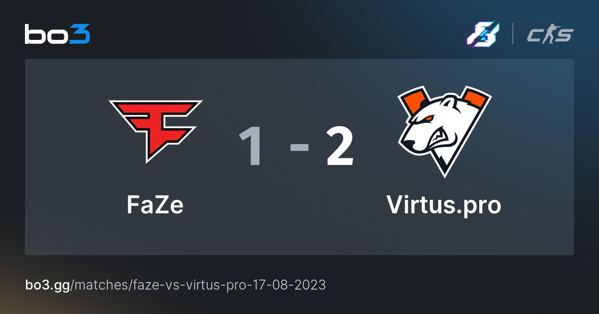 FaZe vs Virtus.pro - CS2 Match at Gamers8 2023