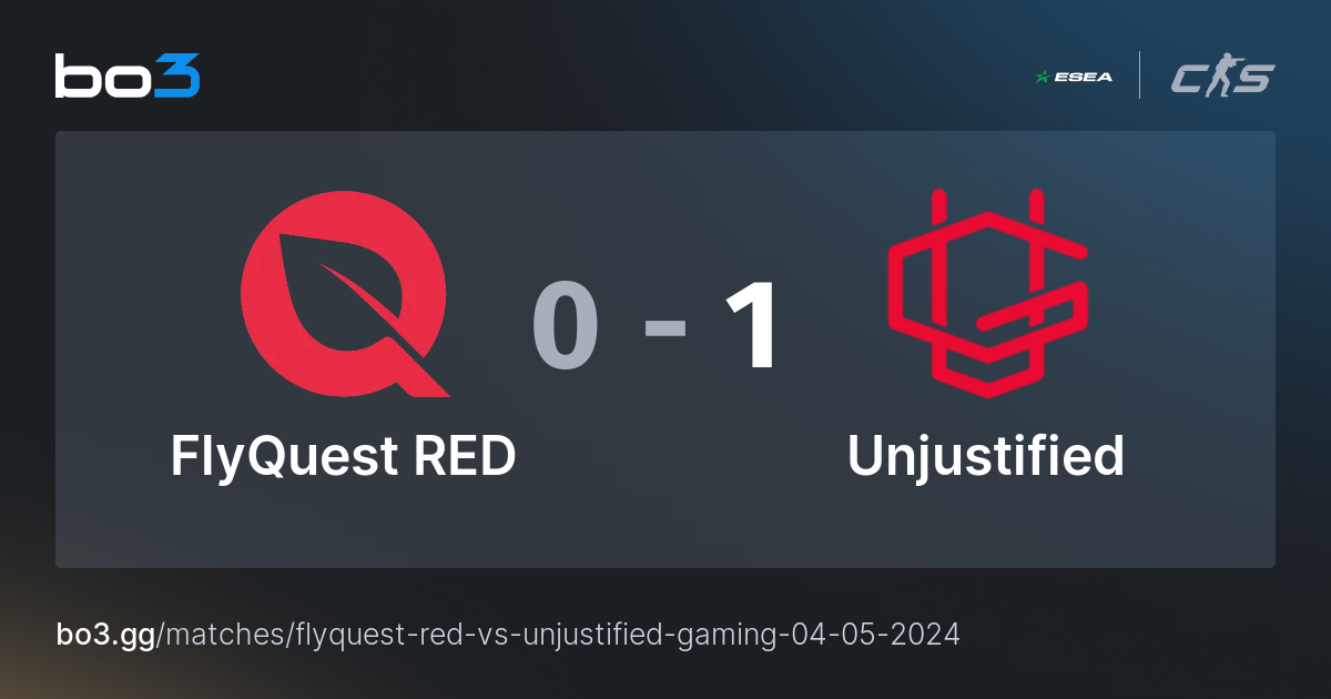 FlyQuest RED vs Unjustified - CS2 Match at ESEA Season 49: Advanced ...