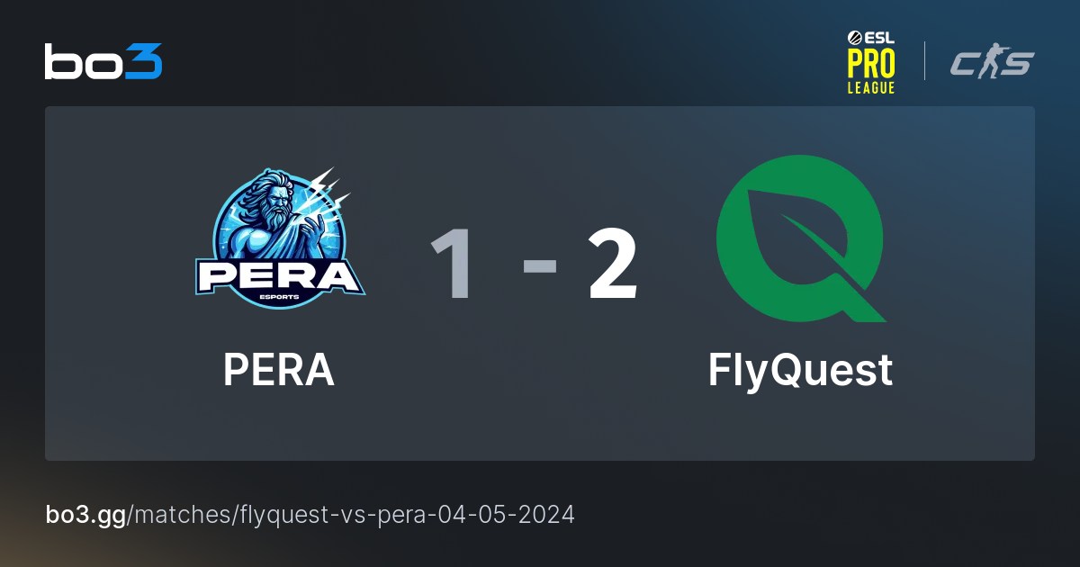 PERA vs FlyQuest - CS2 Match at ESL Pro League Season 19
