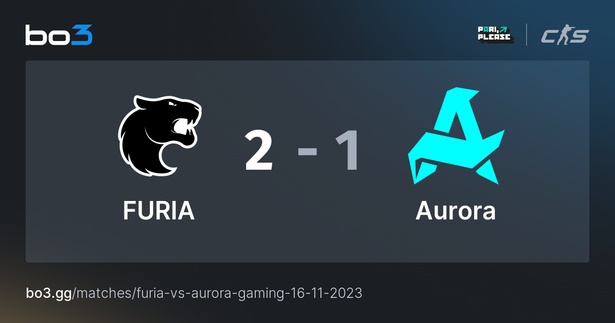 FURIA vs Aurora - CS2 Match at PARI Please 2023