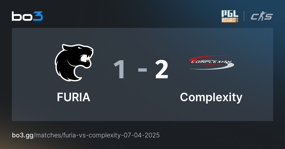 FURIA vs Complexity - CS2 Match at PGL Bucharest 2025