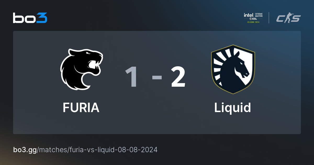 FURIA vs Liquid - CS2 Match at IEM Cologne 2024 Play-in