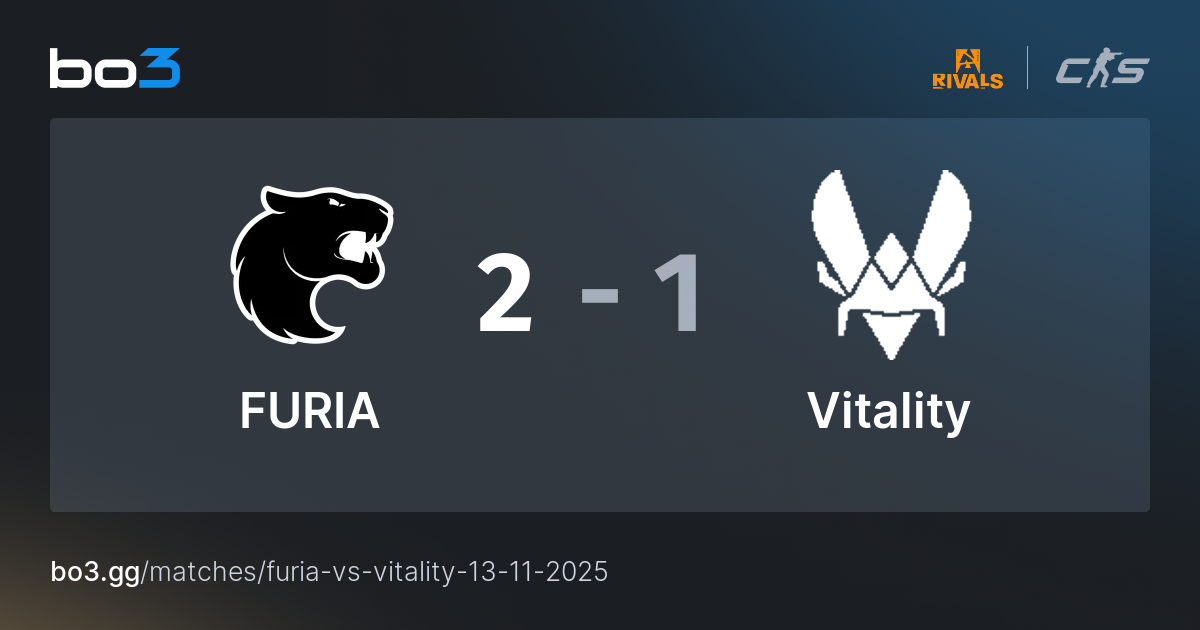 FURIA vs Vitality - Live - CS2 Match at BLAST Rivals Fall 2025