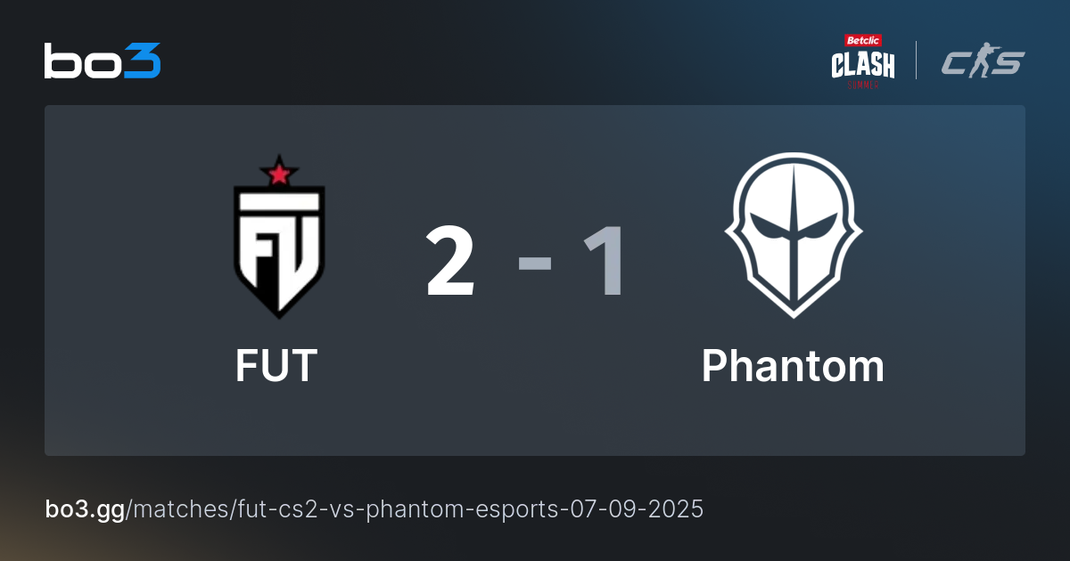 FUT vs Phantom Urządzenia - Mecz CS2 na Betclic Clash Summer: Play-In Stage