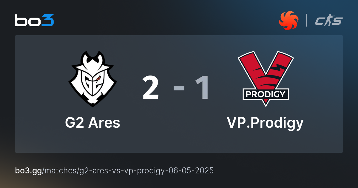 G2 Ares vs VP.Prodigy - Live - CS2 Match at Exort Series 10