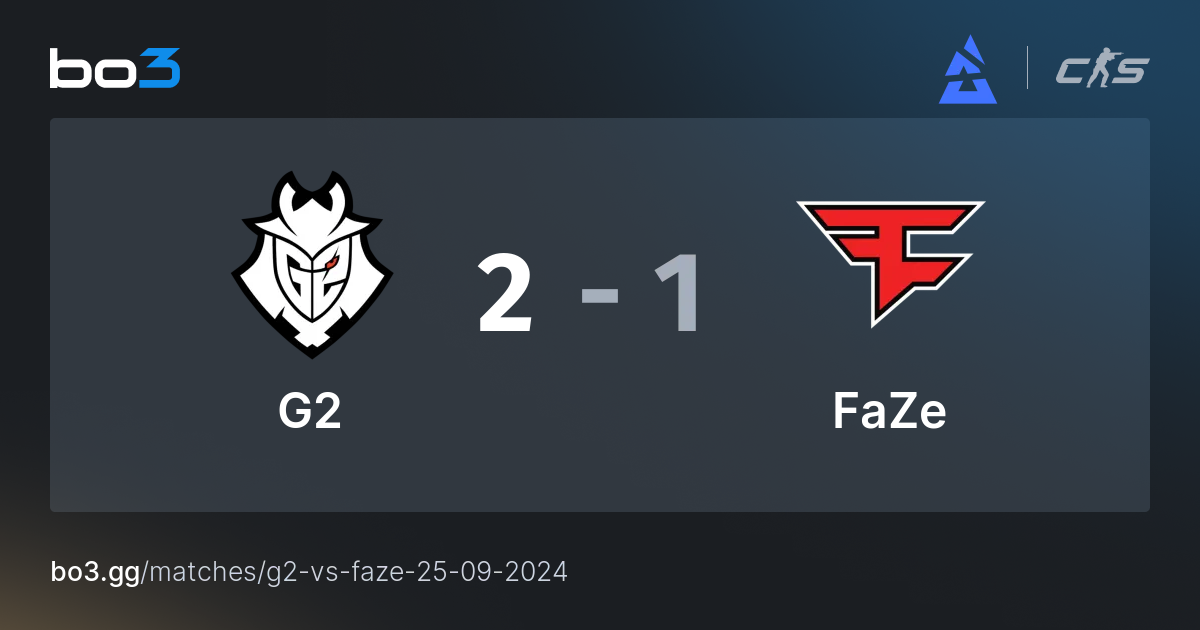 G2 vs FaZe - CS2 Match at BLAST Premier: Fall Final 2024