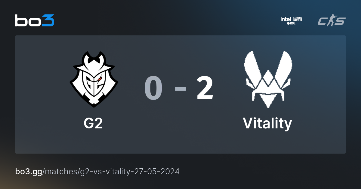 G2 vs Vitality - CS2 Match at IEM Dallas 2024