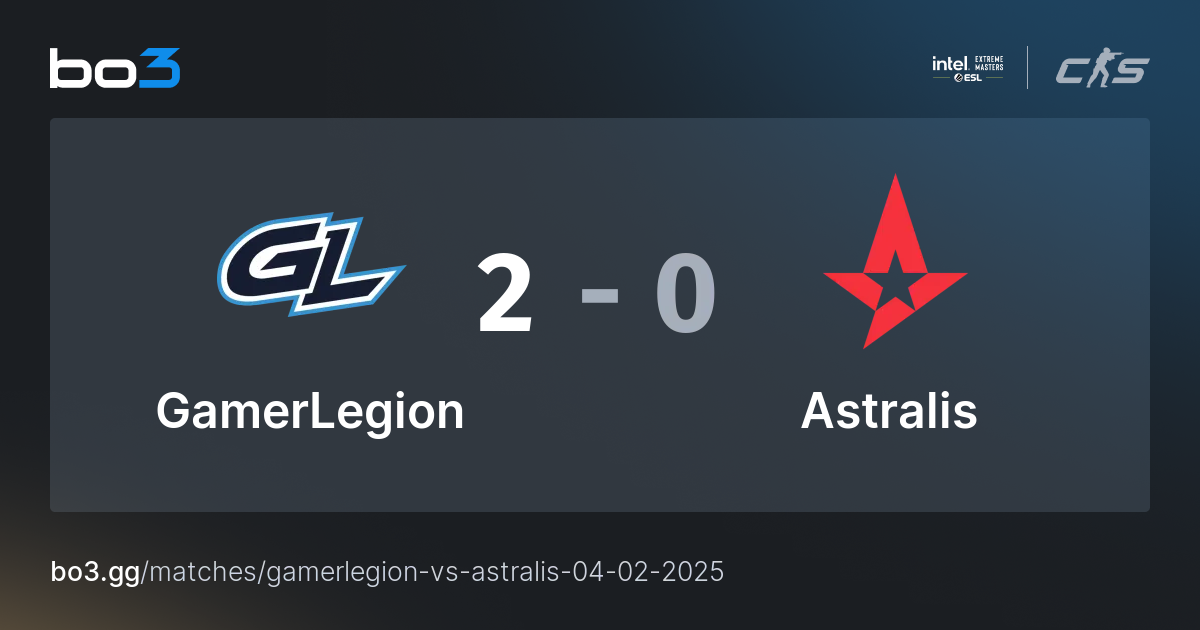 GamerLegion vs Astralis - CS2 Match at Intel Extreme Masters Katowice 2025