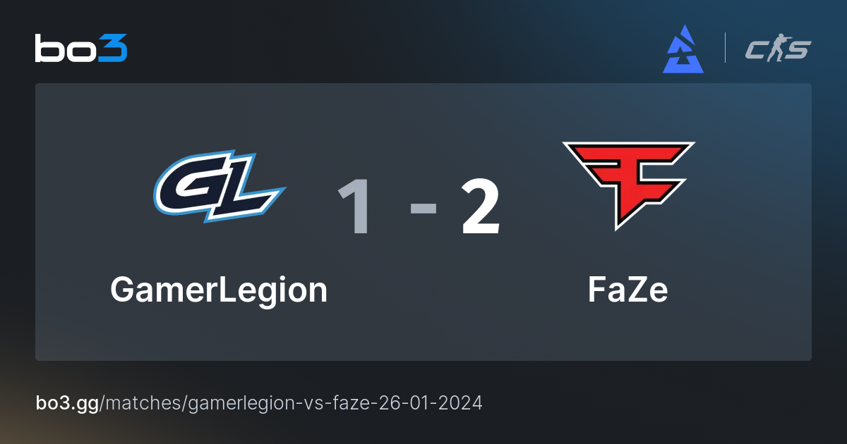 GamerLegion vs FaZe - CS2 Match at BLAST Premier: Spring Groups 2024