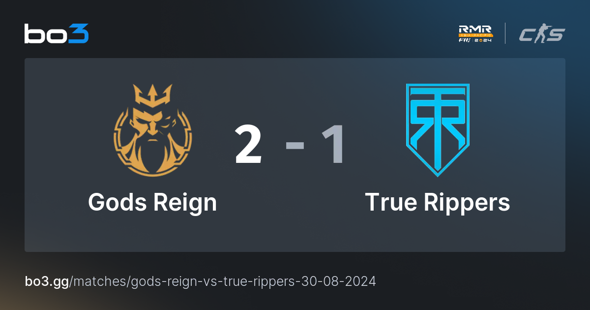 Gods Reign vs True Rippers - CS2 Match at Perfect World Shanghai Major 2024: Southeast Asian ...