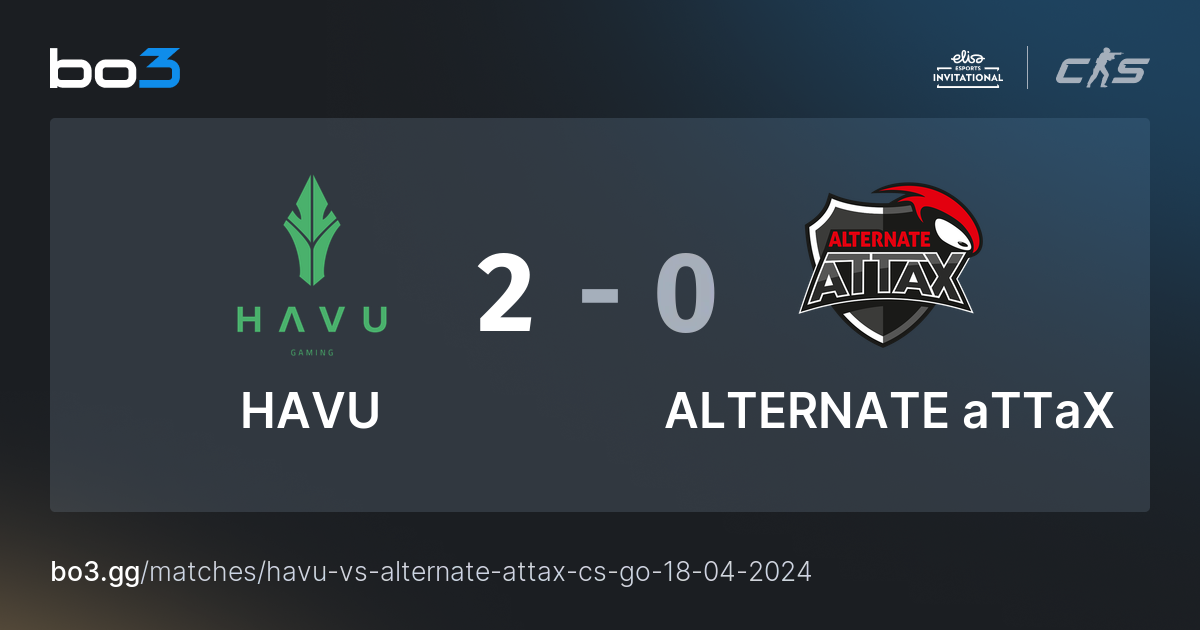 HAVU vs ALTERNATE aTTaX - CS2 Match at Elisa Invitational Spring 2024