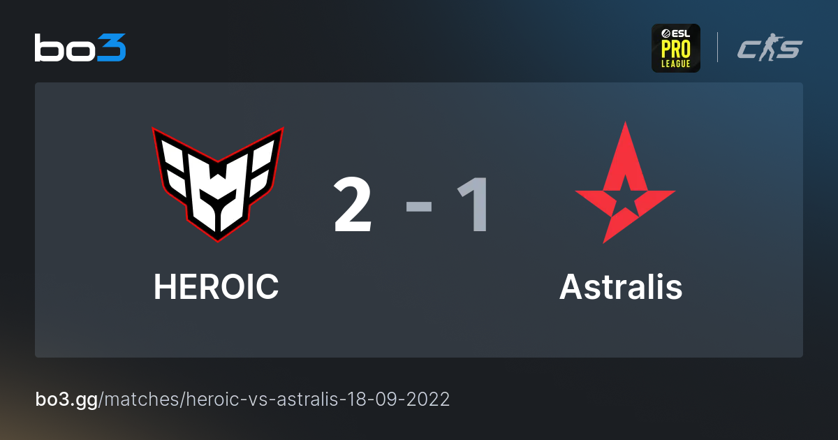 HEROIC vs Astralis - Partido de CS2 en ESL Pro League Season 16 2022