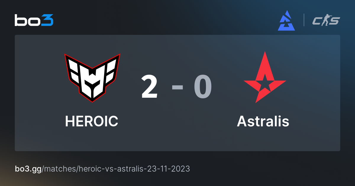 HEROIC vs Astralis - CS2 Match at BLAST Premier: Fall Final 2023