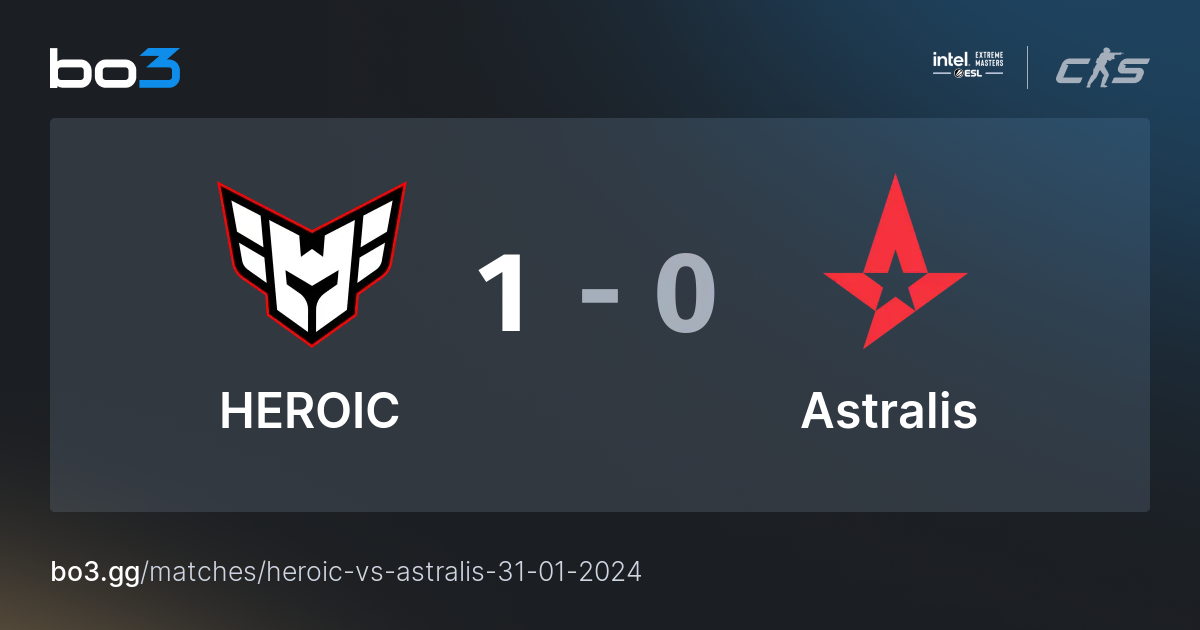 HEROIC vs Astralis - Partido de CS2 en IEM Katowice 2024 Play-in