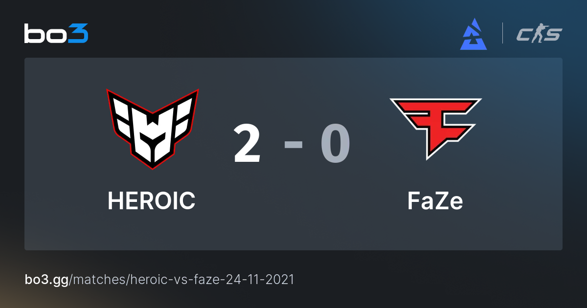HEROIC vs FaZe - CS2 Match at BLAST Premier Finals Fall 2021