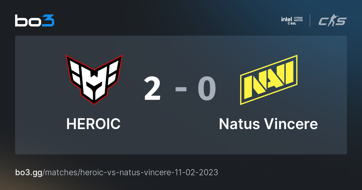 HEROIC vs Natus Vincere - CS2 Match at IEM Katowice 2023