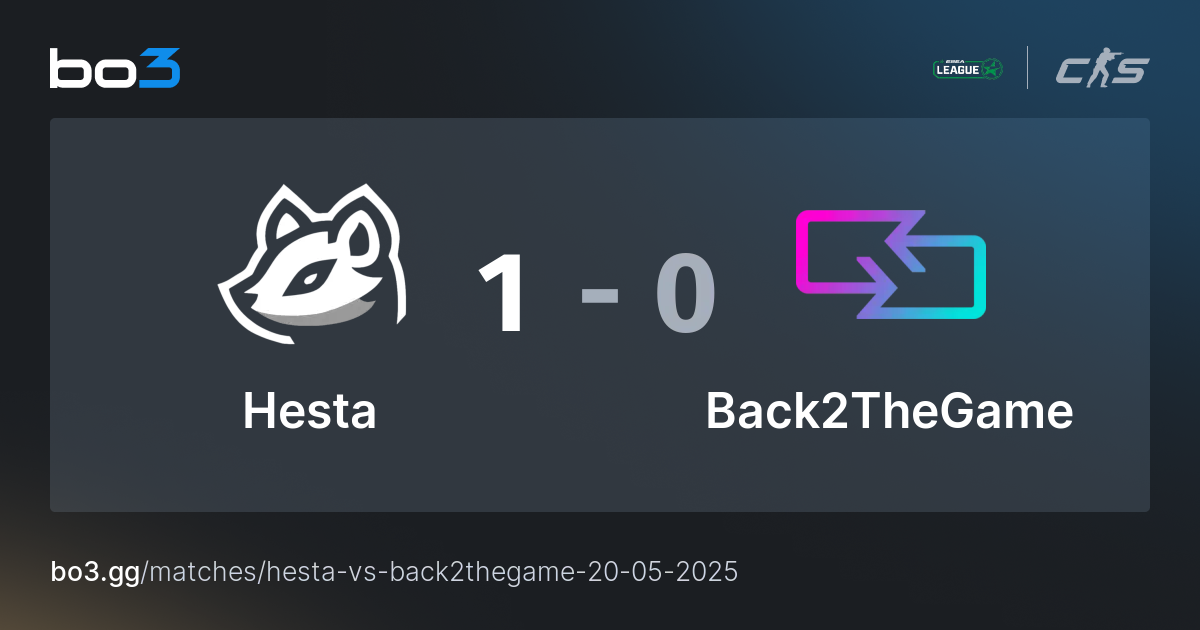 Hesta vs Back2TheGame - CS2
