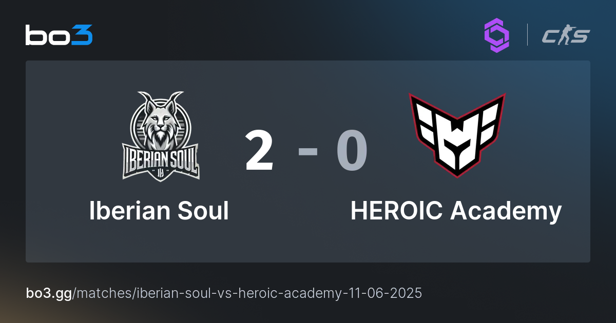 Iberian Soul vs HEROIC Academy - CS2 Match at CCT Season 3 European Series 3