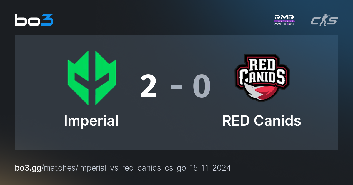 Imperial vs RED Canids - CS2 Match at Perfect World Shanghai Major 2024: American RMR