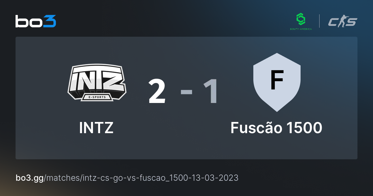 INTZ vs Fuscão 1500 - CS2 Match at CCT South America Season 5 2023