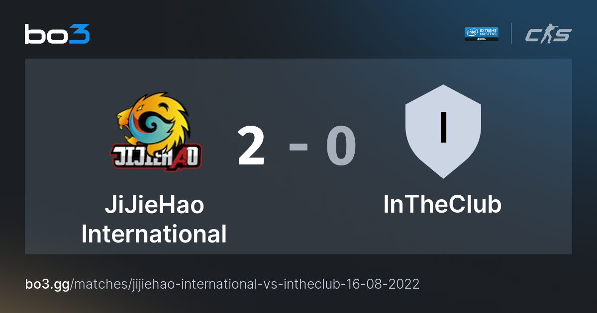 JiJieHao International vs InTheClub - CS2 Match at IEM Road to Rio ...