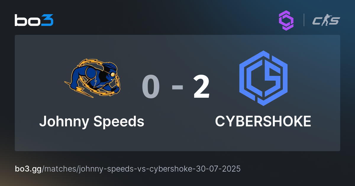 Johnny Speeds vs CYBERSHOKE - CS2 Match at CCT Season 3 European Series 4