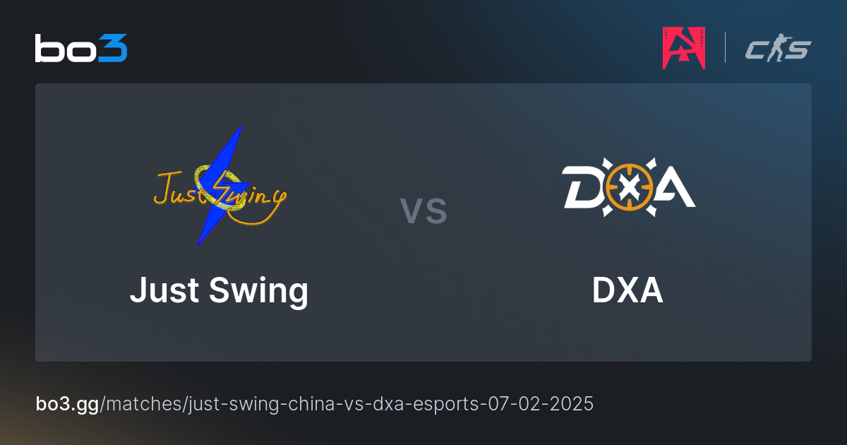 Just Swing vs DXA - Live - CS2 Match at BLAST Rising Asia Spring 2025: Closed Qualifier