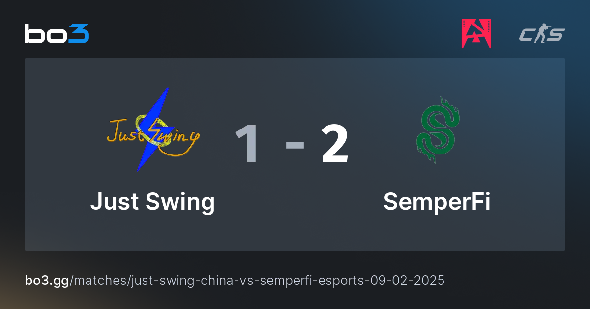 Just Swing vs SemperFi - CS2 Match at BLAST Rising Asia Spring 2025: Closed Qualifier