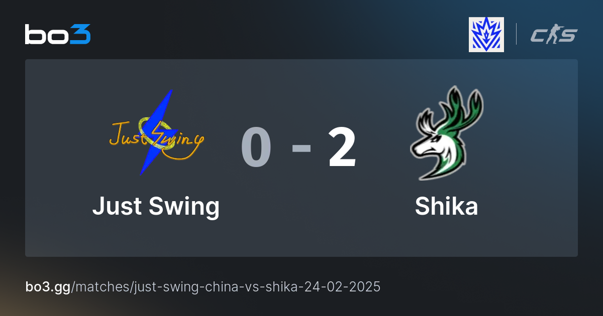 Just Swing vs Shika Devices - CS2 Match at MESA Asian Masters 2025: Chinese Qualifier