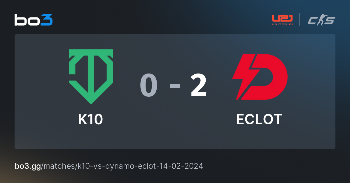 K10 vs ECLOT - CS2 Match at United21 Season 11