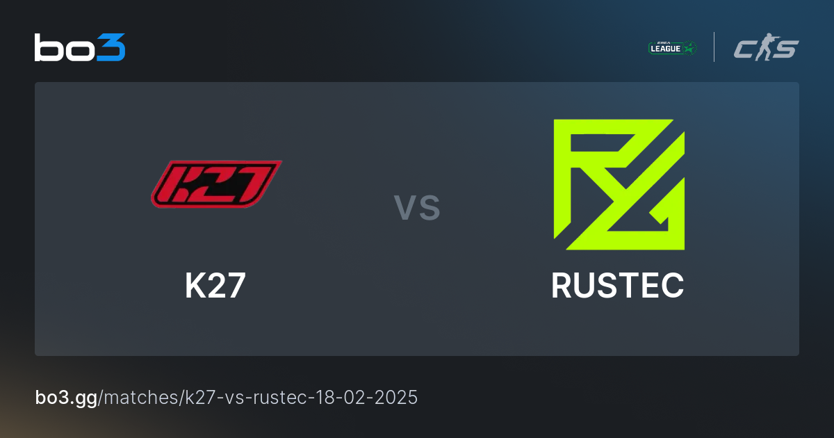 K27 vs RUSTEC - En vivo - Partido de CS2 en ESEA Season 52: Advanced Division - Europe