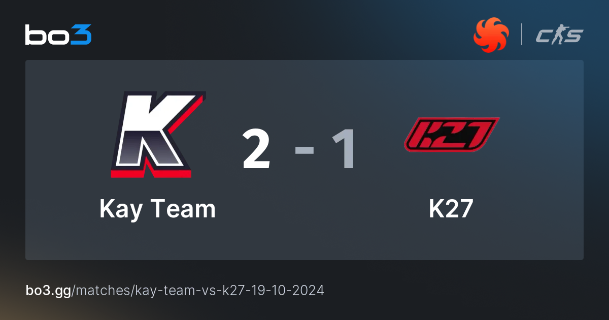 Kay Team vs K27 - CS2 Match at Exort Series 3