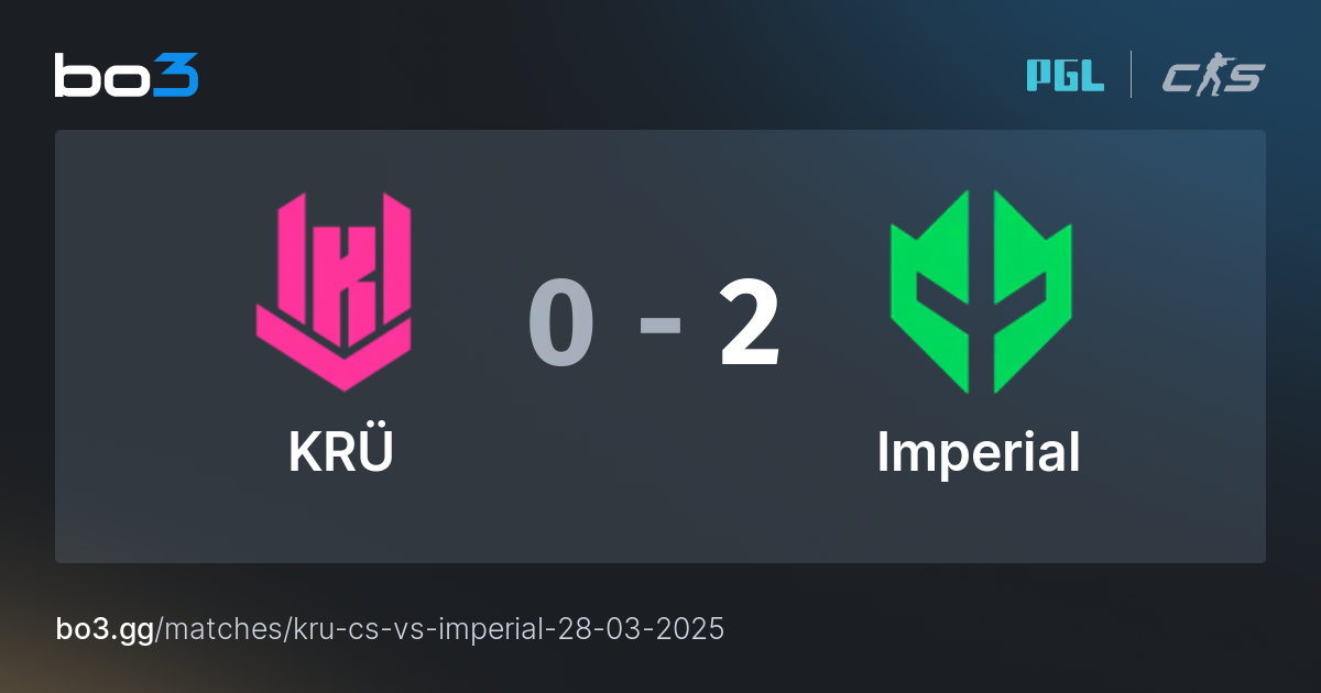 KRÜ vs Imperial - CS2 Match at PGL Astana 2025: South American Qualifier