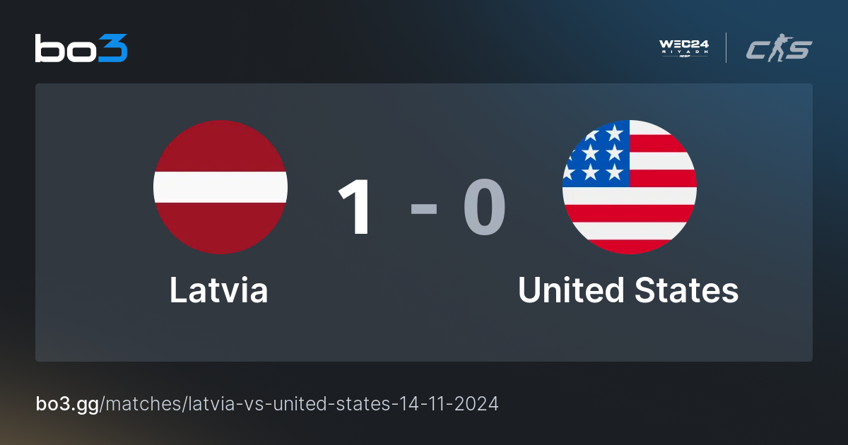 Latvia vs USA - CS2 Match at IESF World Esports Championship 2024