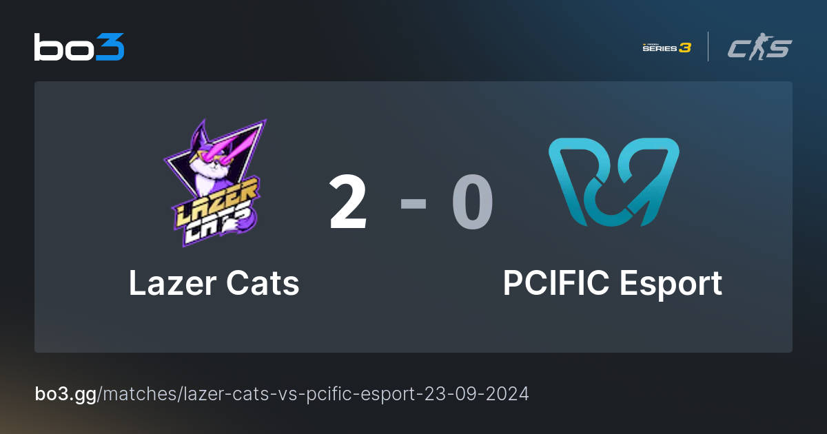 Lazer Cats vs PCIFIC - CS2 Match at Prodigy Series 3