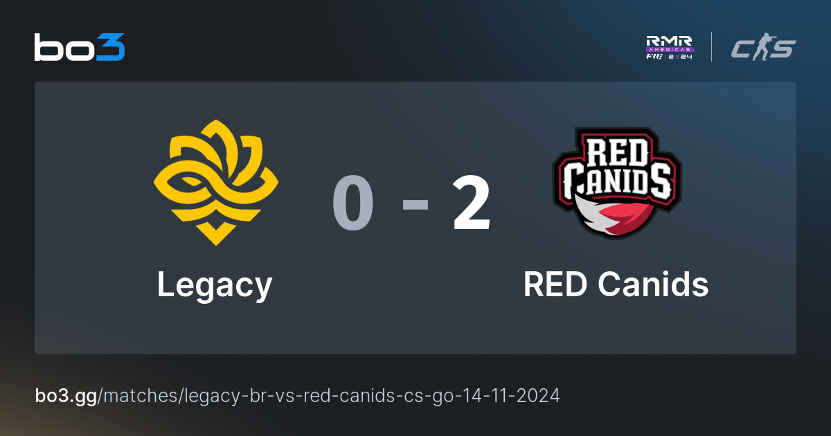 Legacy vs RED Canids - CS2 Match at Perfect World Shanghai Major 2024: American RMR