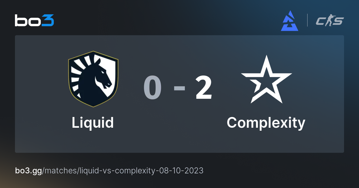 Liquid vs Complexity - CS2 Match at BLAST Premier: Fall American Showdown 2023