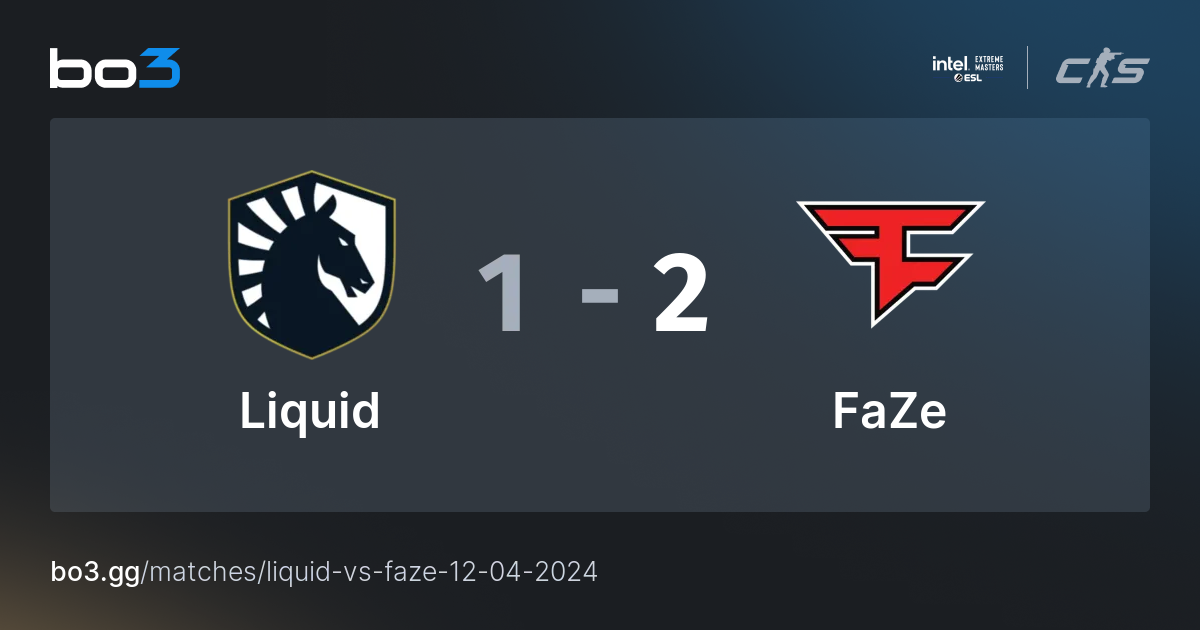 Liquid vs FaZe - Partido de CS2 en IEM Chengdu 2024
