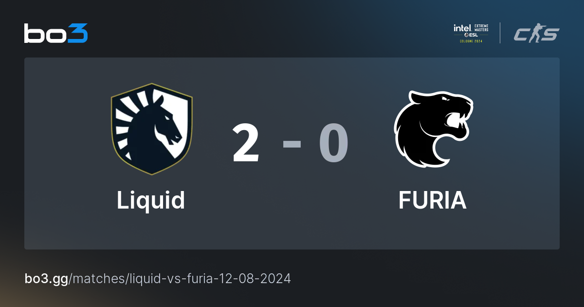 Liquid vs FURIA - CS2 Match at IEM Cologne 2024