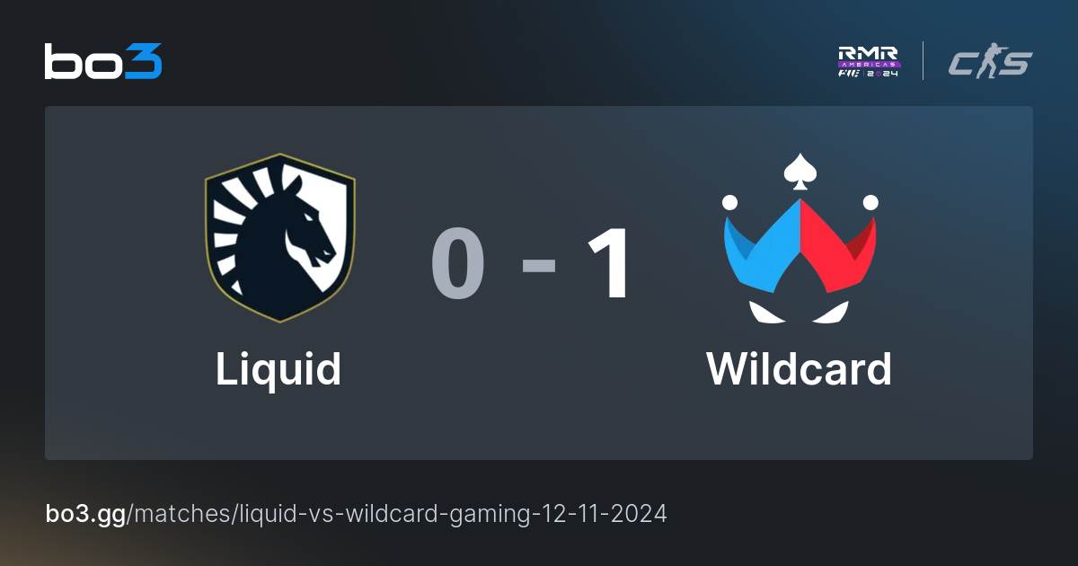 Liquid vs Wildcard - CS2 Match at Perfect World Shanghai Major 2024: American RMR